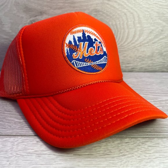 OTTO | Accessories | New Vintage Style New York Mets Orange Trucker Hat ...